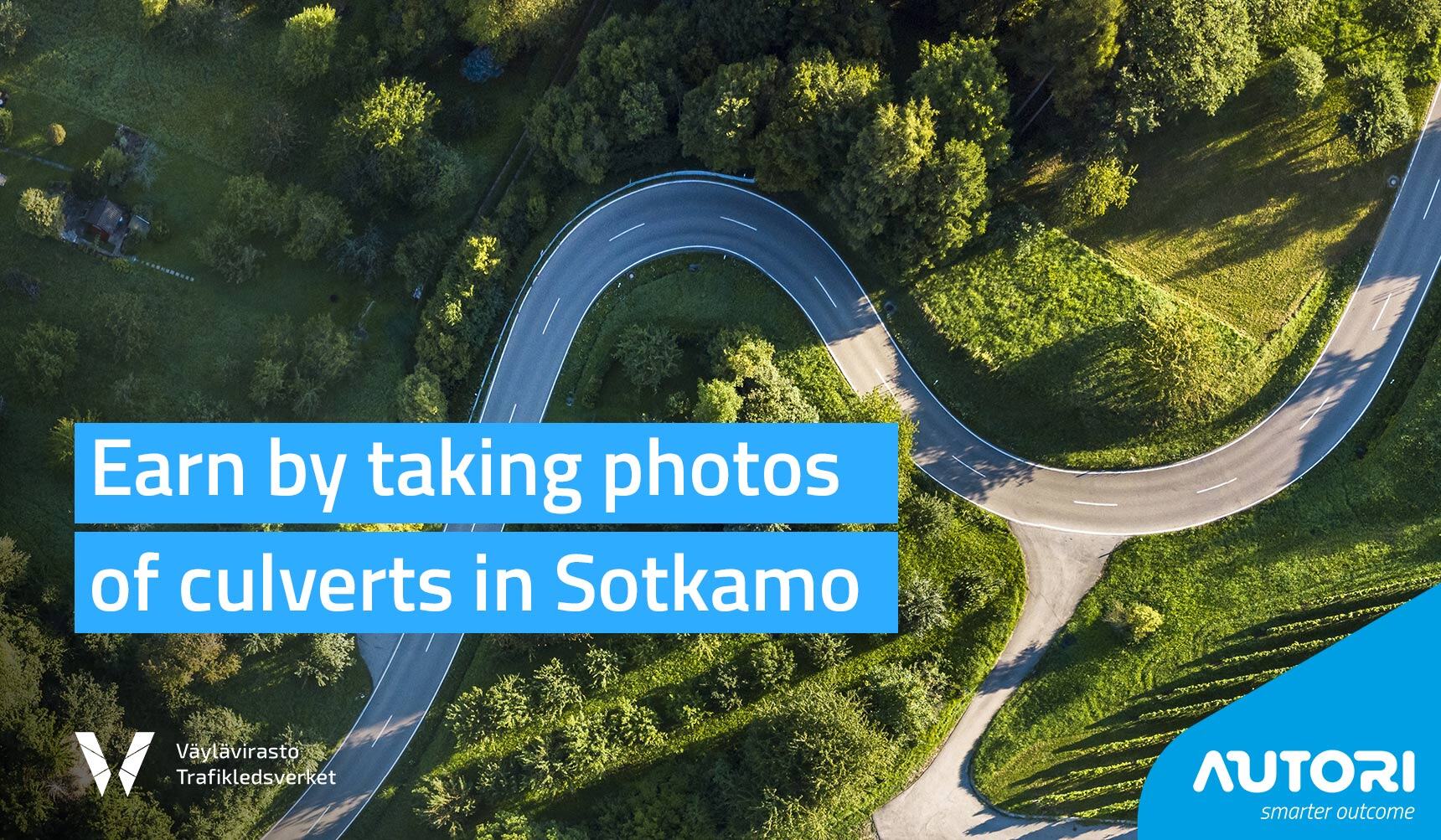 Earn by taking photos of culverts in Sotkamo, Finland